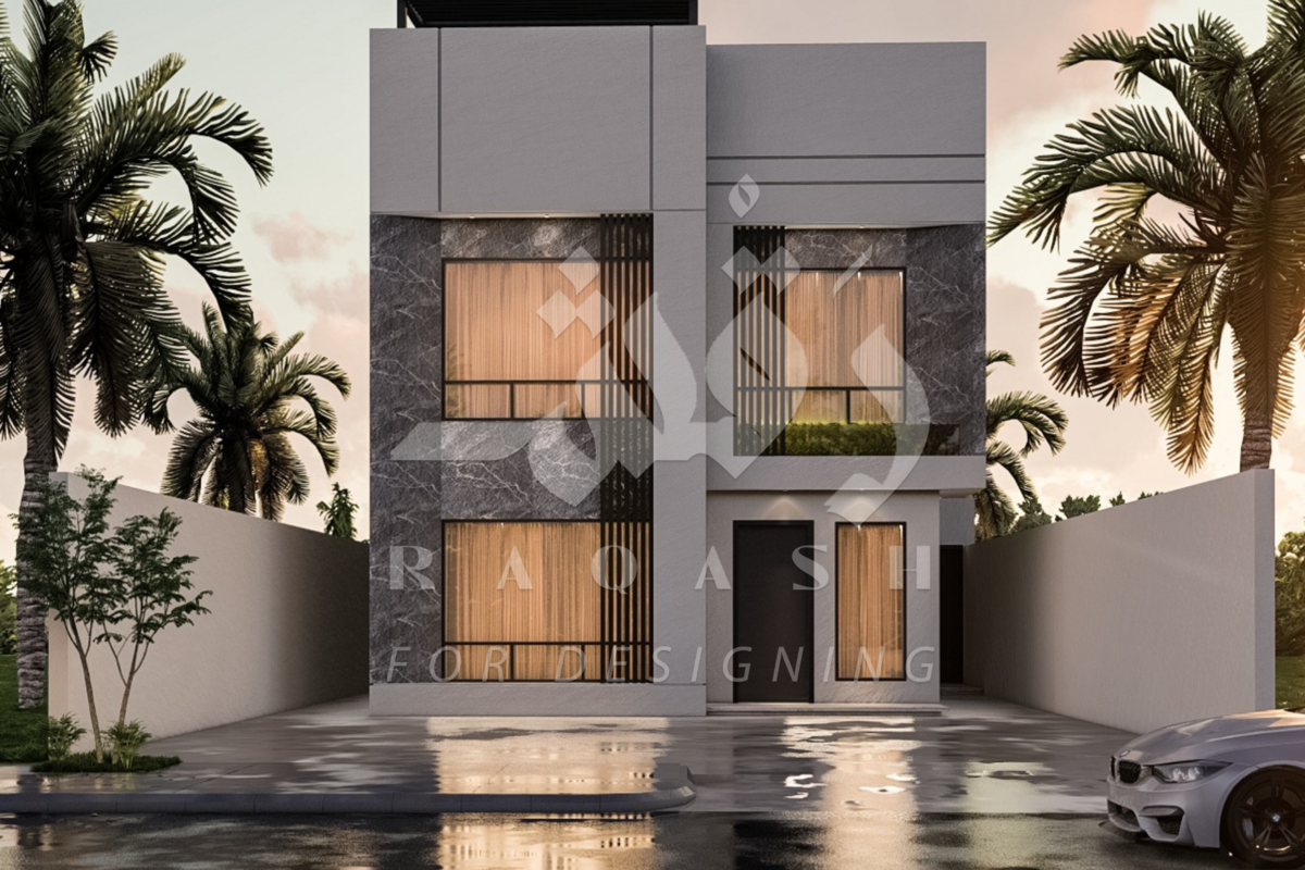 مشاريعنا في تصميم الواجهات المعمارية - raqash.com